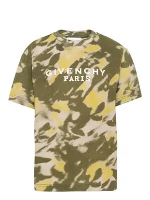 Givenchy Tie-dye Logo T-shirt - Green