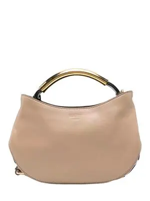 Moschino Moschino Metal Handle Tote Bag Brown