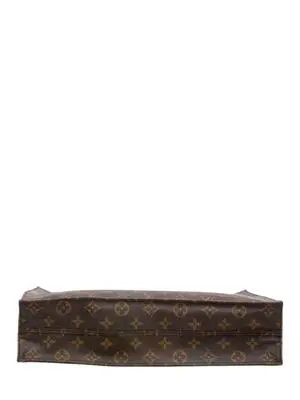 LOUIS VUITTON Monogram Sac Plat Tote Bag - Brown