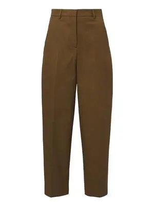 Altuzarra Bix Tapered Cotton Pants - Brown