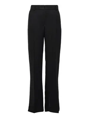 TOTEME Mid-rise Straight Leg Pants - Black