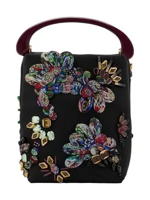 Dries Van Noten Embellished Top-handle Bag - Blue