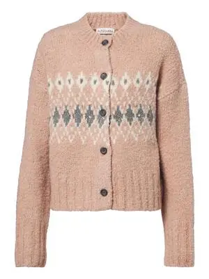 Altuzarra Fair Isle Wool Cardigan - Pink