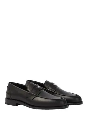 CHRISTIAN LOUBOUTIN Plato Leather Loafers - Black