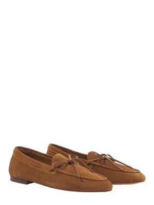 Ralph Lauren Purple Label Suede Boat Shoes - Brown
