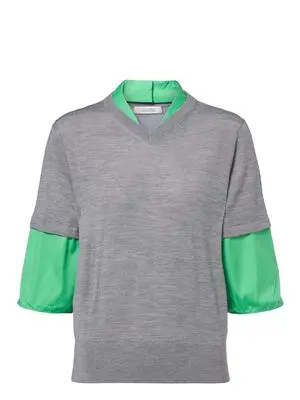 Dorothee Schumacher Layered Virgin Wool Top - Grey