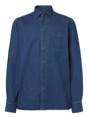 Rubinacci Denim Shirt - Blue