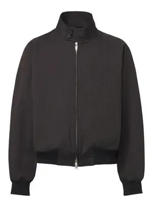 Studio Nicholson Over Cotton And Wool Bomber Jacket - Grey