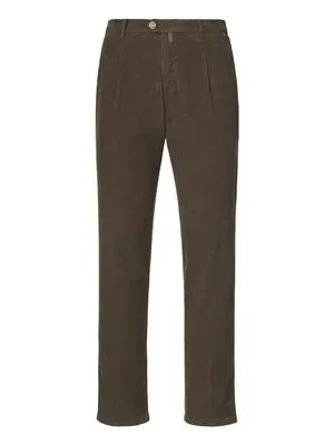 Kiton Tapered Corduroy Pants - Brown