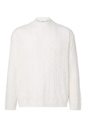 LISA YANG Oskar Cable-knit Cashmere Sweater - White