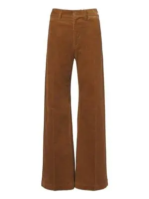 Polo Ralph Lauren Cotton Corduroy Wide-leg Trousers - Brown