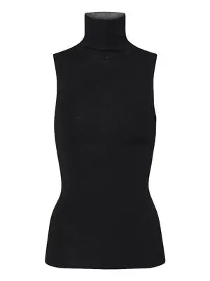 Dorothee Schumacher Virgin Wool Turtleneck Top - Black