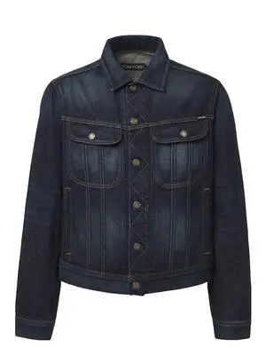 TOM FORD Icon Denim Jacket - Blue