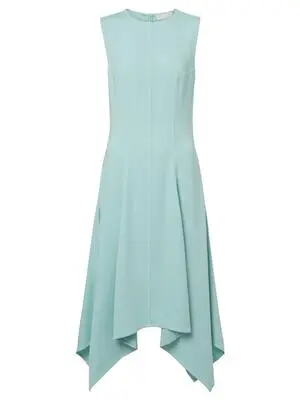 Stella McCartney Draped Asymmetrical Midi Dress - Blue