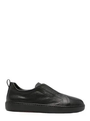 Santoni Victory" Leather Lace-up Shoes - Black