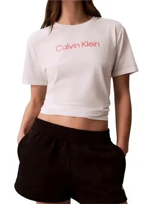 Calvin Klein CALVIN KLEIN Logo Crewneck T-Shirt White