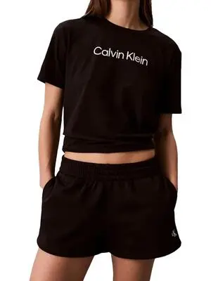 Calvin Klein Regular Fit Short Sleeve Crewneck T-shirt - Black