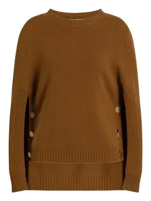 Alberta Ferretti Button Detailed Sweater - Brown