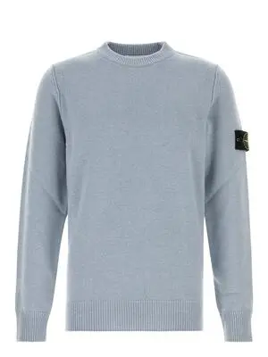 Stone Island Lambwool Crew Neck Pullover - Blue