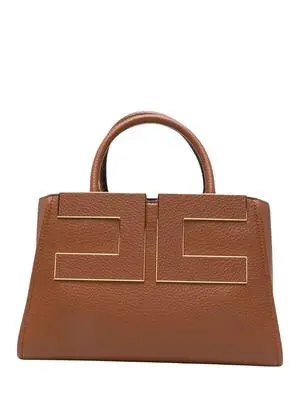Elisabetta Franchi Handbag With Gold Tone Detail - Brown