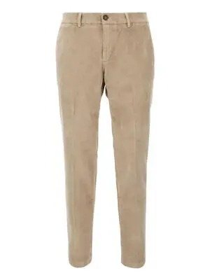 CRUNA Ribbed Trousers - Beige