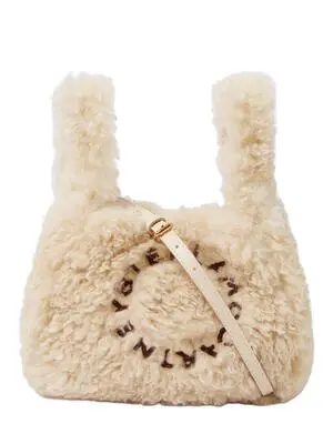 Stella McCartney Stella McCartney Logo Double Shoulder Bag Cream