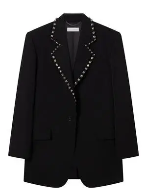 Stella McCartney Embellished Wool Blazer - Black
