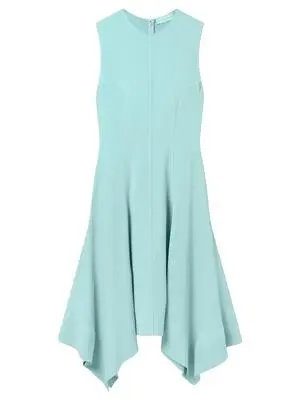 Stella McCartney Sleeveless Asymmetric Hem Midi Dress - Mint
