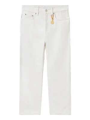 Stella McCartney Cropped Barrel-leg Jeans - White