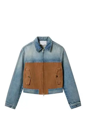 Stella McCartney Stella McCartney Corduroy Panel Denim Jacket Blue/brown