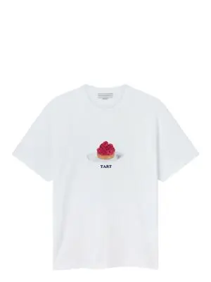 Stella McCartney Raspberry Graphic T-shirt - White