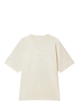 Stella McCartney Come Together" Slogan T-shirt - Cream