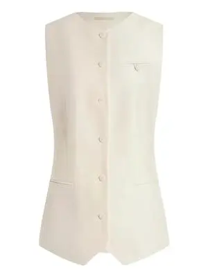 12 STOREEZ Rotunda Vest - White