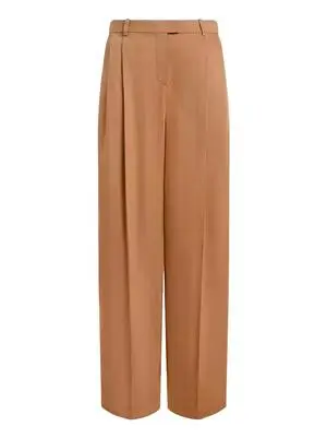 12 STOREEZ Metropolis Pleated Trousers - Brown