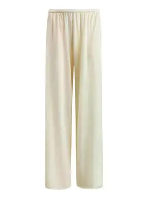 12 STOREEZ Camelia Drawstring Wide Leg Trousers - Neutrals