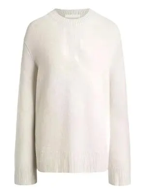 12 STOREEZ Aurora Cashmere Crew Neck Sweater - Neutrals