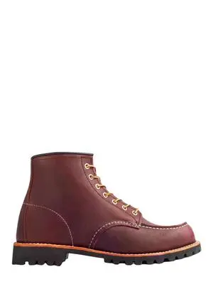 Red Wing Roughneck Leather Ankle Boots - Red