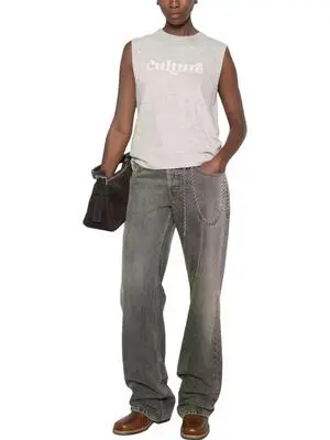 GOLDEN GOOSE Golden Goose Roberta Distressed Slogan-Print T-Shirt