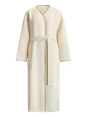 12 STOREEZ Angie" Belted Coat - Neutrals