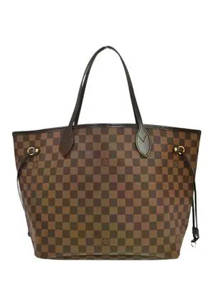 LOUIS VUITTON Damier Ebene Neverfull Mm Tote Bag - Brown