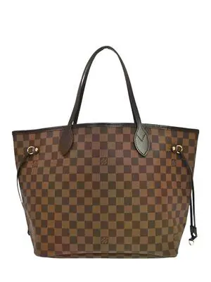 LOUIS VUITTON Damier Ebene Neverfull Mm Tote Bag - Brown