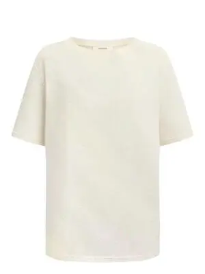 12 STOREEZ Textured Finish Crewneck T-shirt - Neutrals
