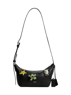 BRAIN DEAD Coach Mott Sling Bag 22 With Vinyl Charms - Black