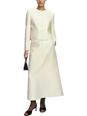 12 STOREEZ Sofia Button-fastening Jacket - Neutrals