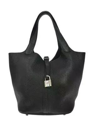 Hermès Hermès 2018 MM Togo Picotin Lock 22 Handbag Black
