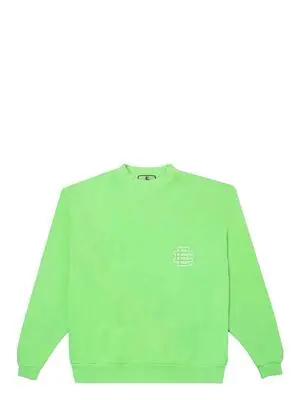 ERIC EMANUEL Ee Logo Print Crew Neck Sweater - Green