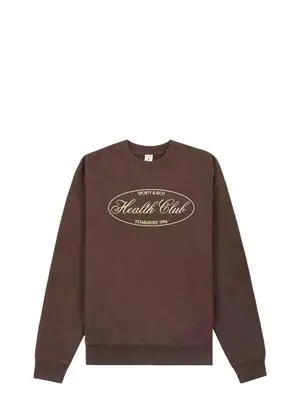 SPORTY & RICH Graphic Print Sweatshirt - Brown