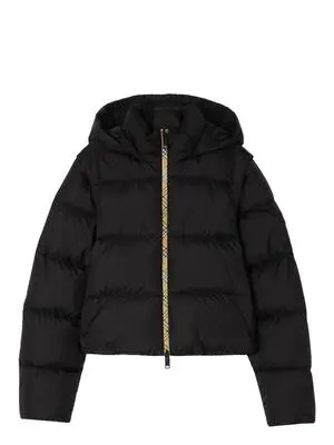Burberry Detachable Sleeve Langdale Puffer Jacket - Black