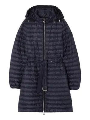 Burberry Nylon Amberley Puffer Coat - Navy