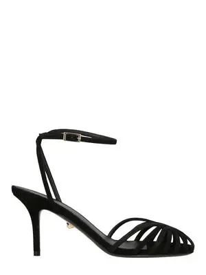 ALEVI MILANO Suede Blake Heeled Sandals - Black